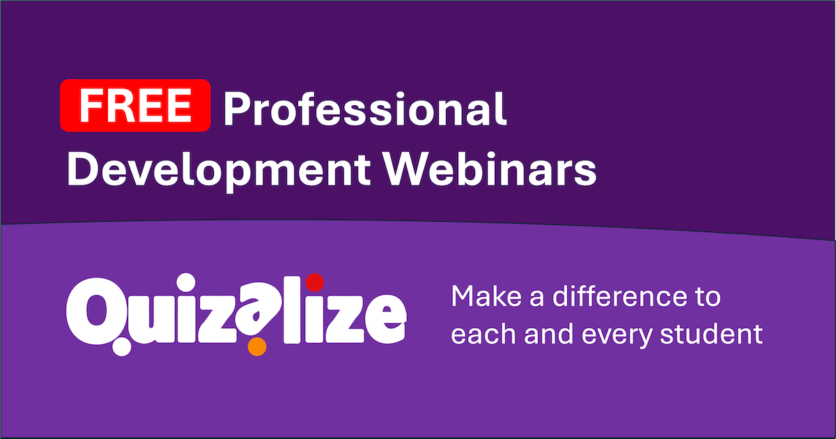 Quizalize | Professional Development Webinars for Educators